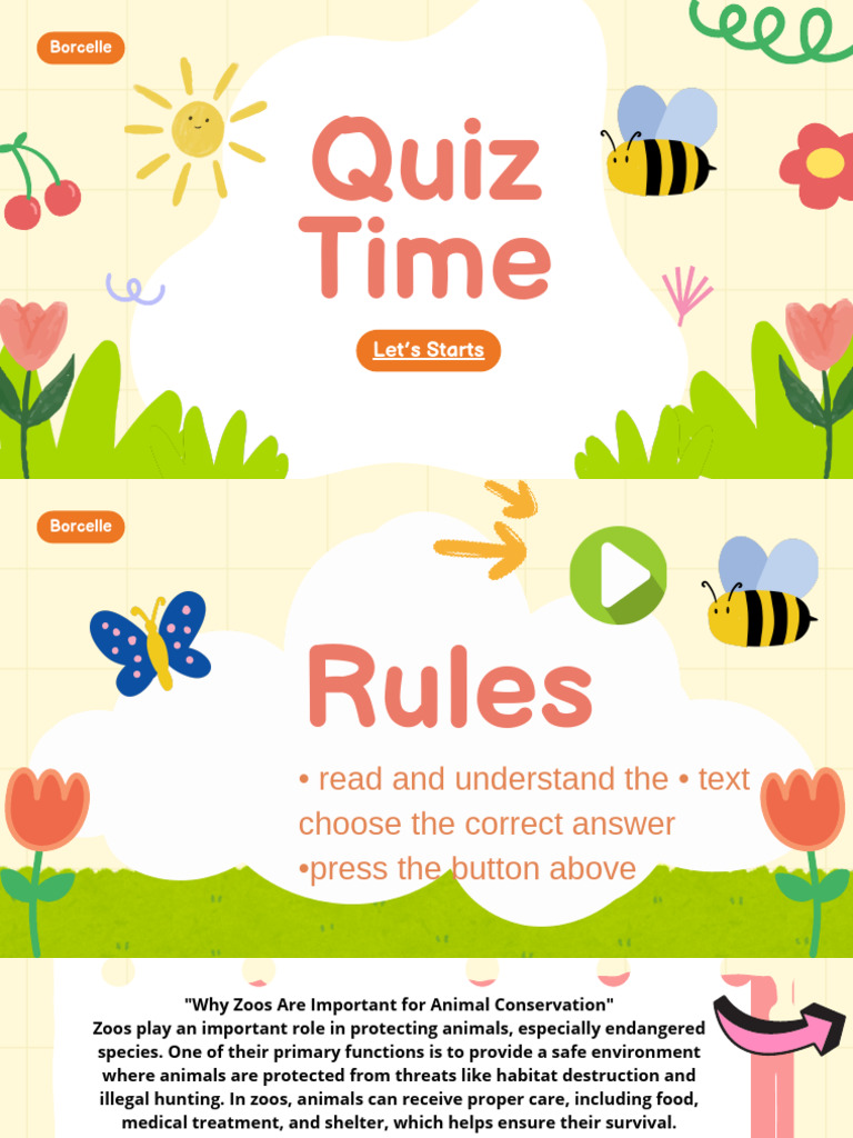 Game Interaktif Power Point | PDF | Zoo | Hunting