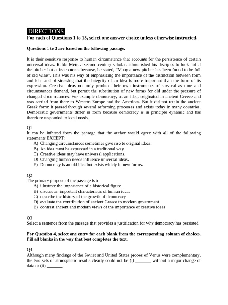 Assessment Test | PDF | Democracy | Political Ideologies