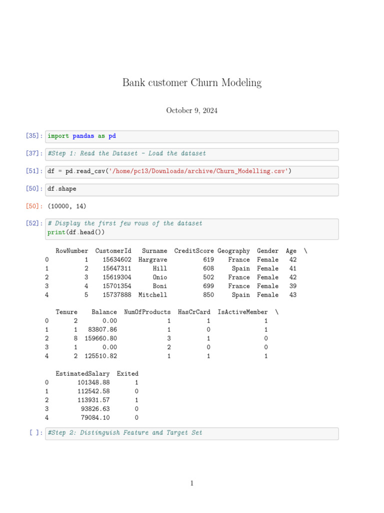 Bank Customer Churn Modeling | PDF | Accuracy And Precision ...