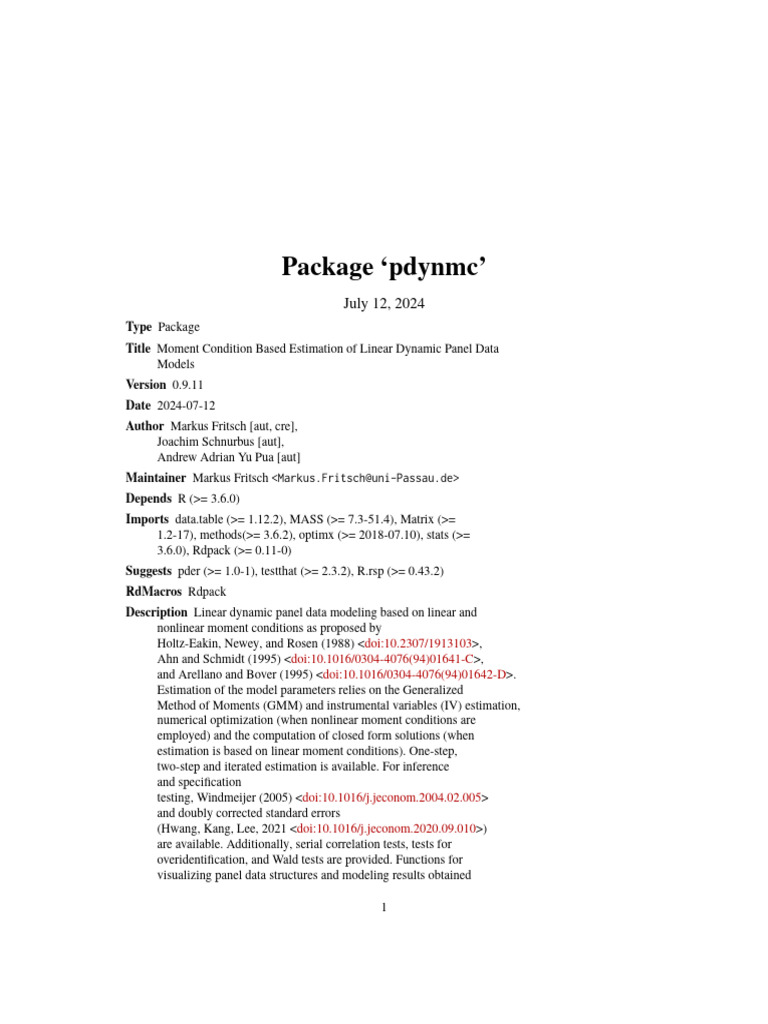 pdynmc | PDF | Statistical Theory | Estimation Theory pdynmc | PDF | Statistical Theory | Estimation Theory