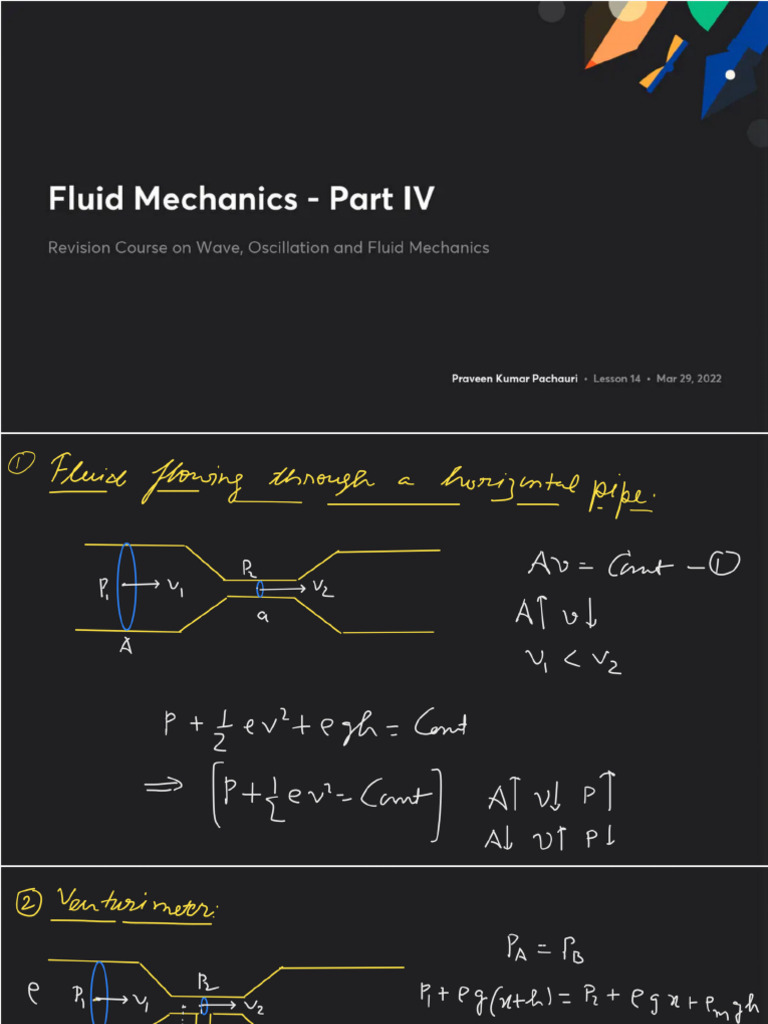 Fluid Mechanics Part IV With Anno | PDF