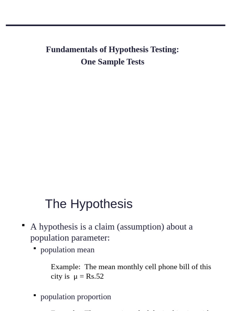 7_Hypothesis testing- | PDF | Type I And Type Ii Errors | P Value