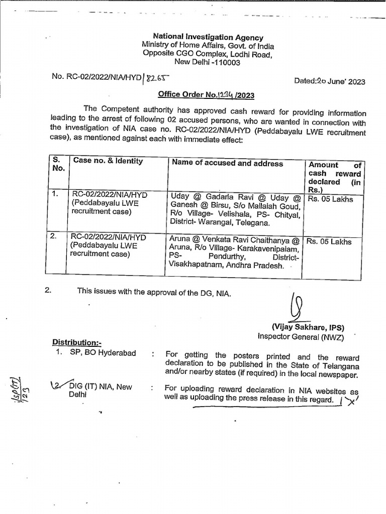 Office Order 1234 | PDF