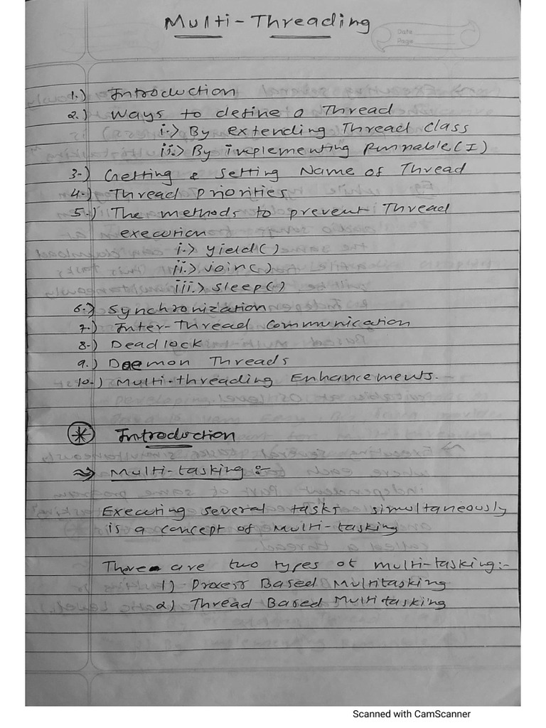 Chap09 - Multithreading | PDF