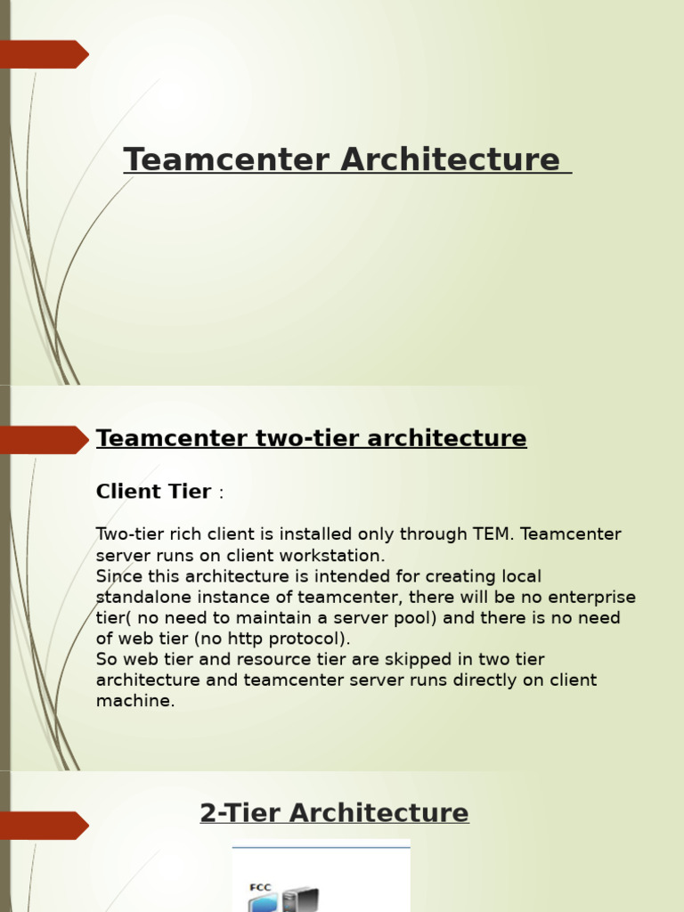 Teamcenter Architecture | PDF | World Wide Web | Internet & Web