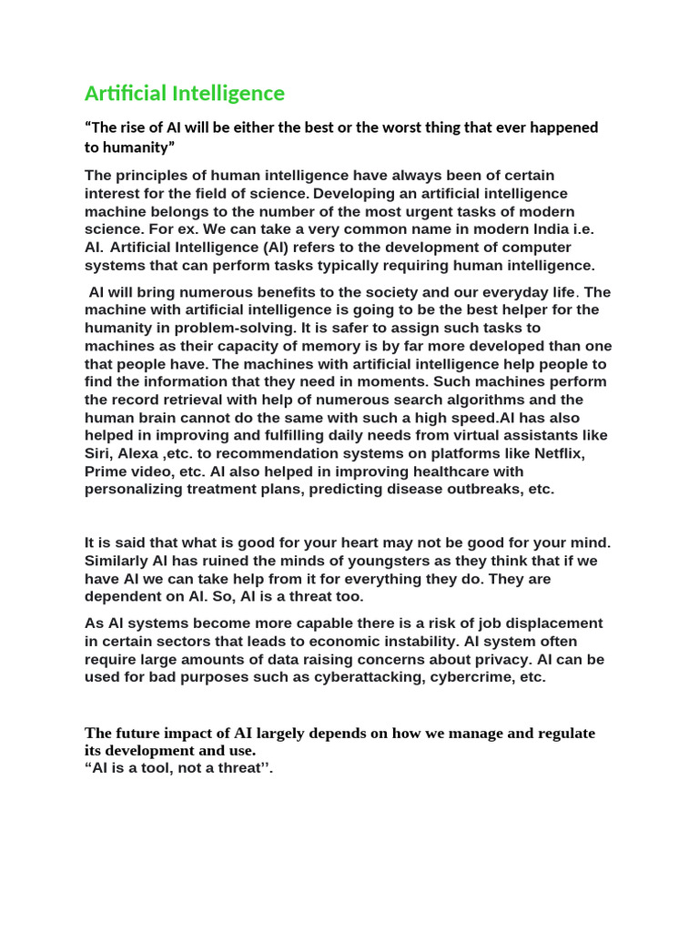 Artificial Intelligence | PDF