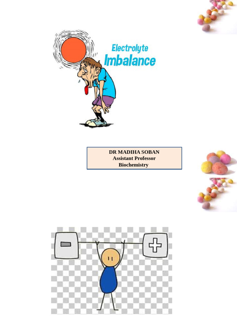 Electrolytes Imbalance | PDF | Sodium | Medical Specialties