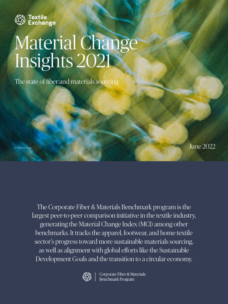 Textile Exchange Material Change Insights Report 2021 | PDF ...