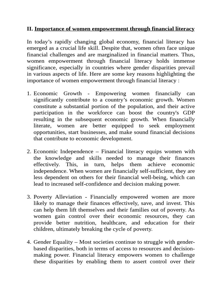 Importances - Publication | PDF | Empowerment | Literacy