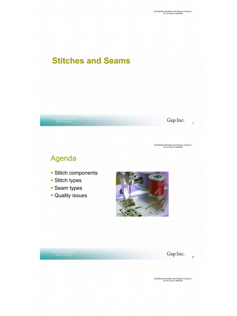 Stitches and Seams | PDF
