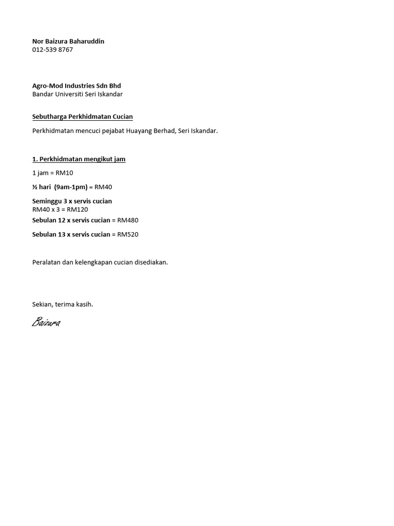 Nor Baizura Baharuddin-Quotation (BUSI) | PDF