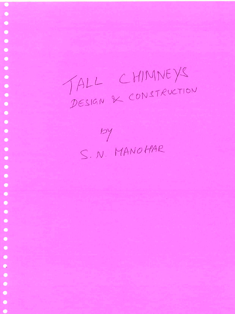 Tall Chimneys by S N Manohar | PDF
