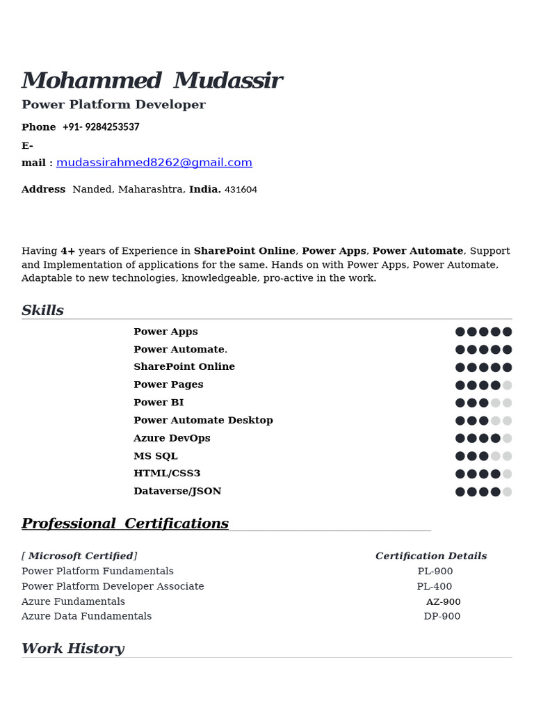 Mohammed Mudassir A Powerapps | PDF | Share Point | Application Software