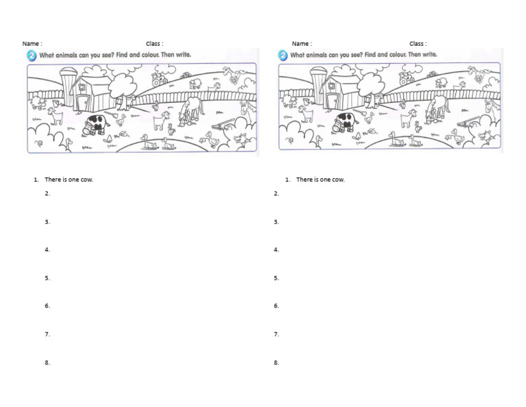 Cow Count Class Record Template | PDF