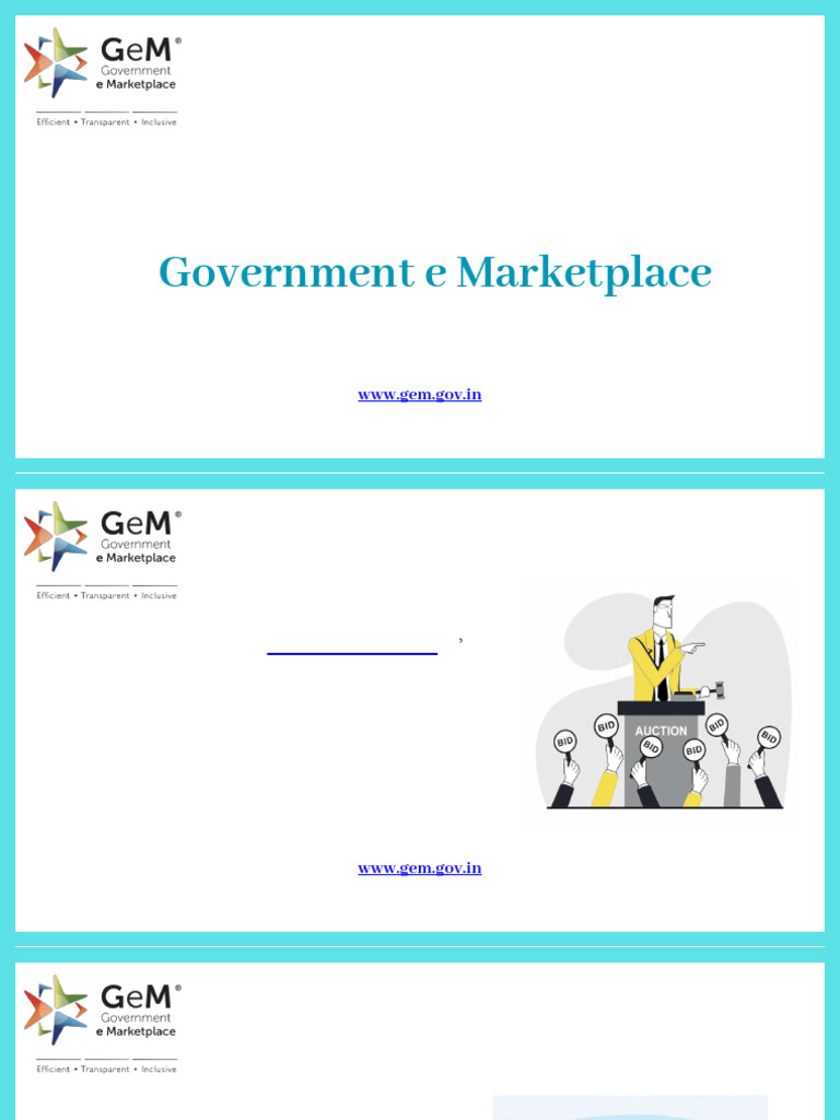 Understanding GeM Portal Government e Marketplace | PDF
