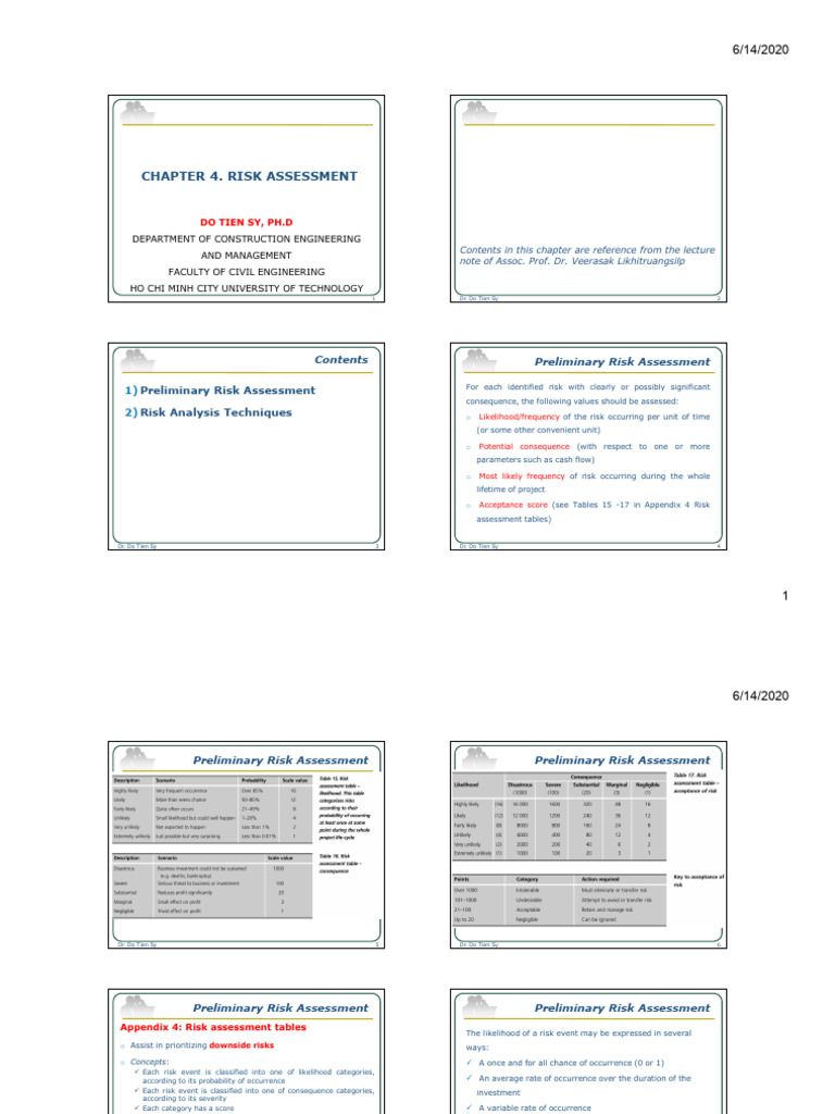 Chapter 4. Risk Assessment | PDF | Risk | Net Present Value