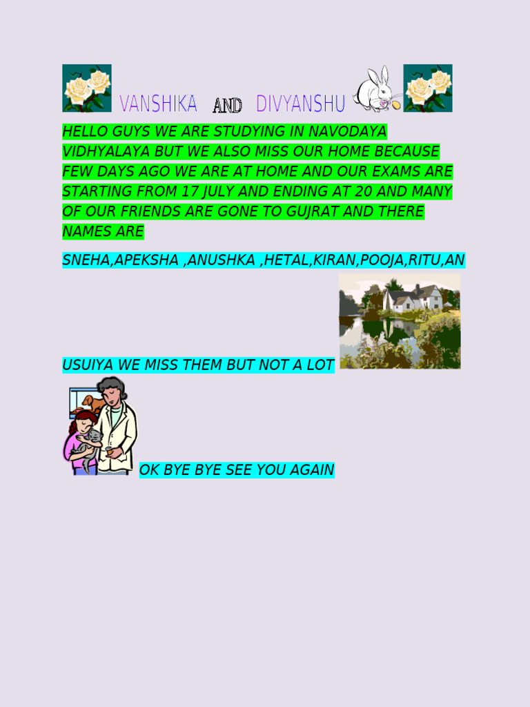 Divyanshu and Vanshika | PDF