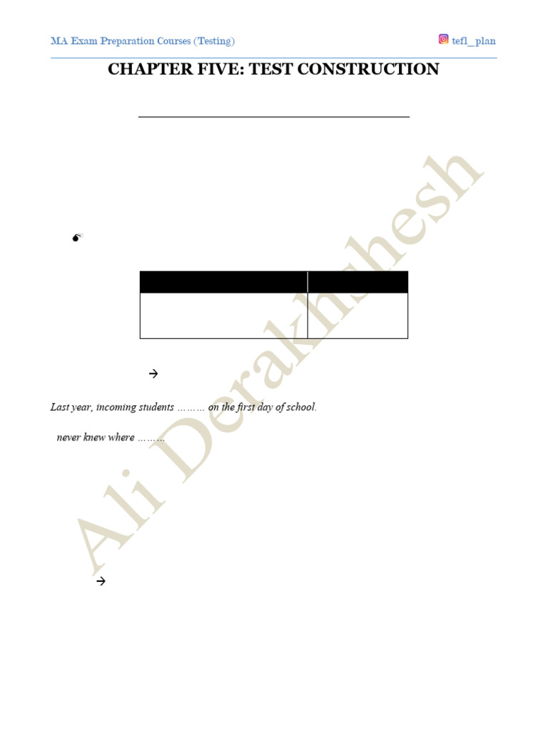 5 Test Construction | PDF | Evaluation Methods | Cognition