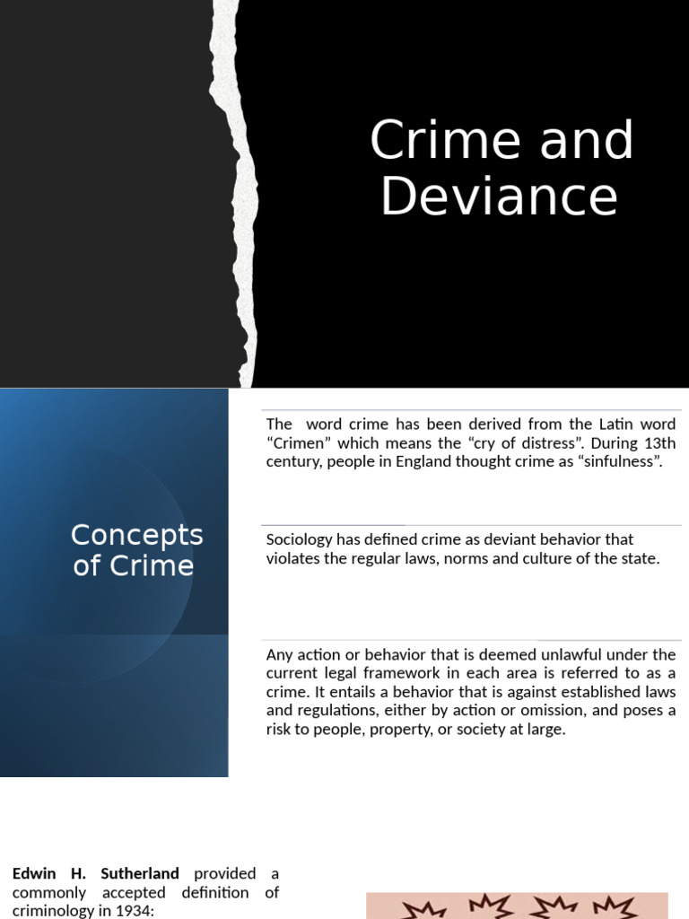 Lecture - 7 - Crime and Devience in BD | PDF | Crimes | Crime & Violence