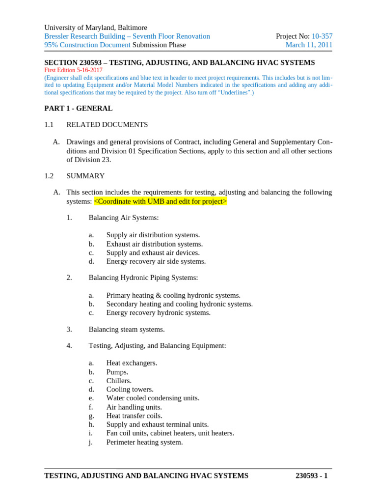230593P - Testing Adjusting and Balancing HVAC Systems4 | PDF | Pump ...