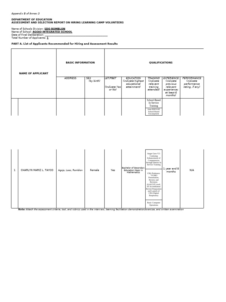 Appendix B of Annex 3 | PDF