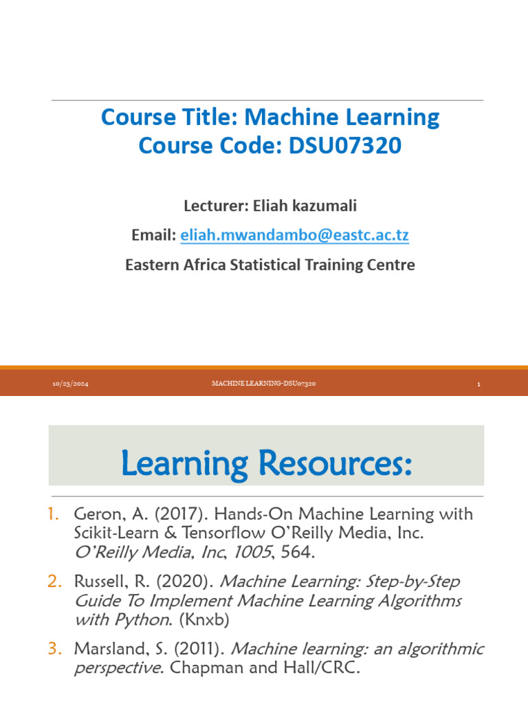 ML-session 01-Introduction To Machine Learning | PDF | Machine Learning | Email Spam