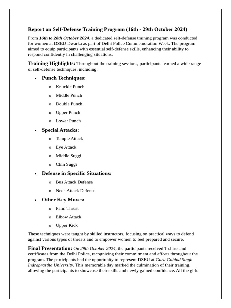 Report On Self | PDF