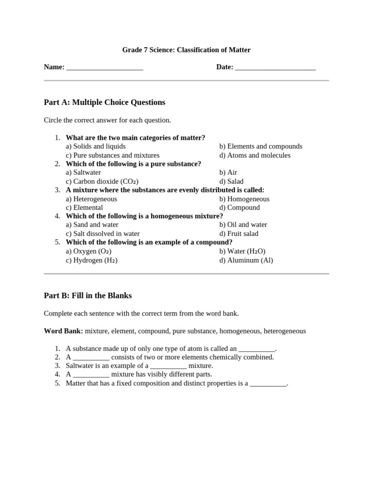 Grade 7 Science | PDF