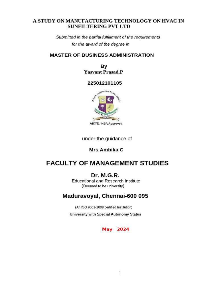 Front Pages of A Project Report | PDF | Methodology | Procedural Knowledge