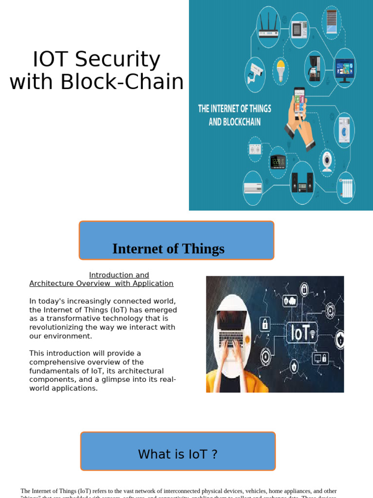 Iot Security Blockchains | PDF | Internet Of Things | Computer Security