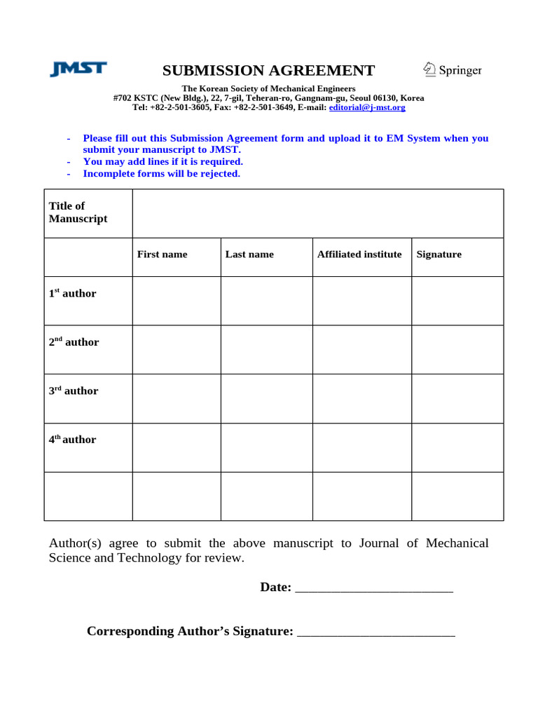 JMST_Submission Agreement | PDF