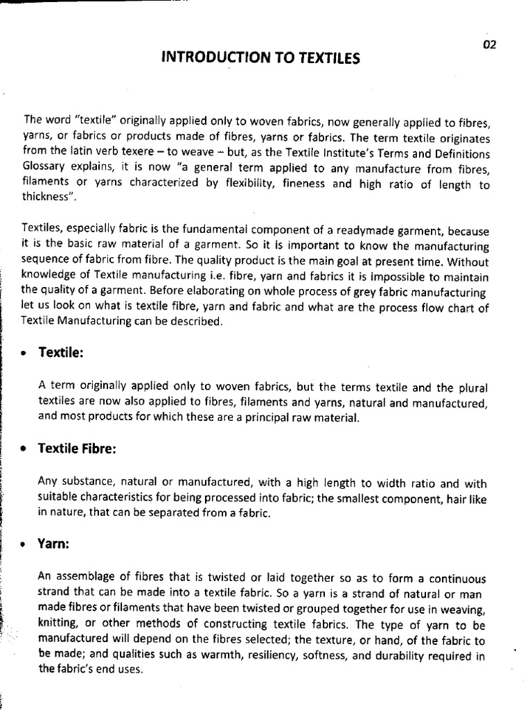 Introduction To Textiles | PDF | Textiles | Yarn