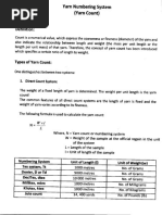 Yarn Count Conversion Guide | PDF