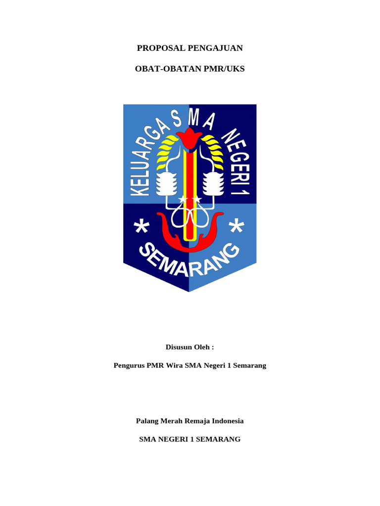 Proposal Pengajuan Obat UKS SMA 1 Semarang | PDF