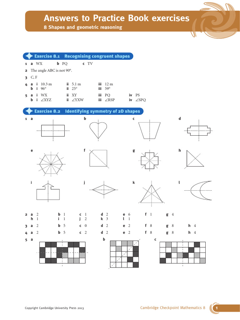 08_ans_practicebook | PDF | Rectangle | Shape