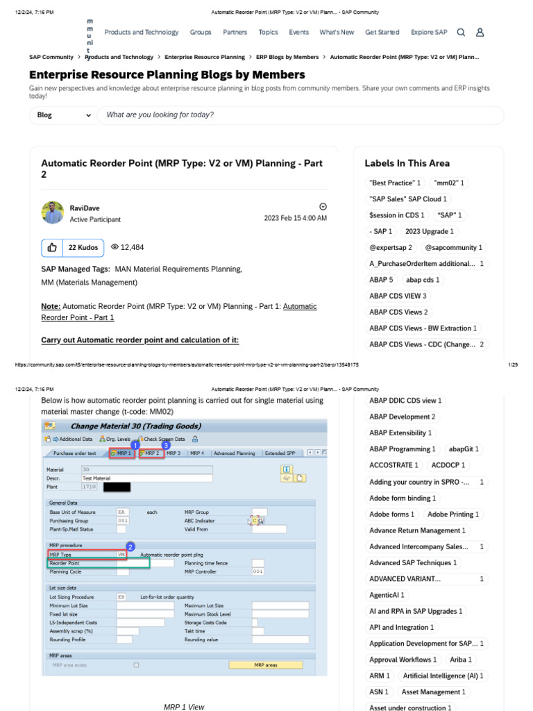 Automatic Reorder Point - Part 2 | PDF | Forecasting | Enterprise Resource Planning
