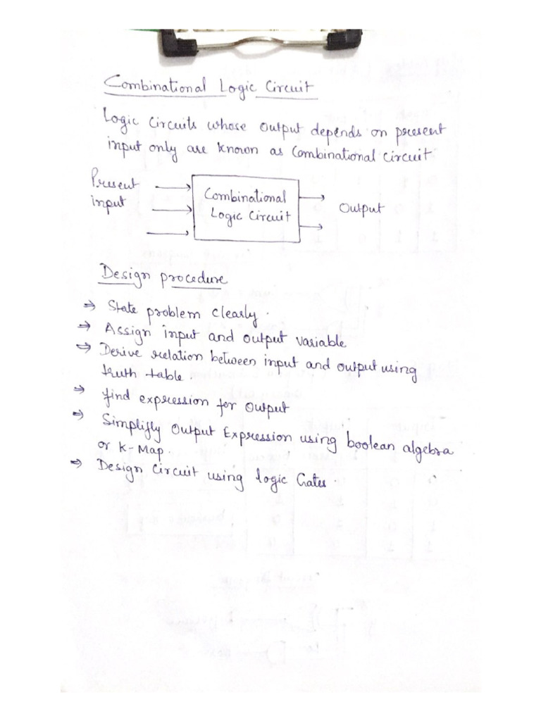combinational logic circuit | PDF