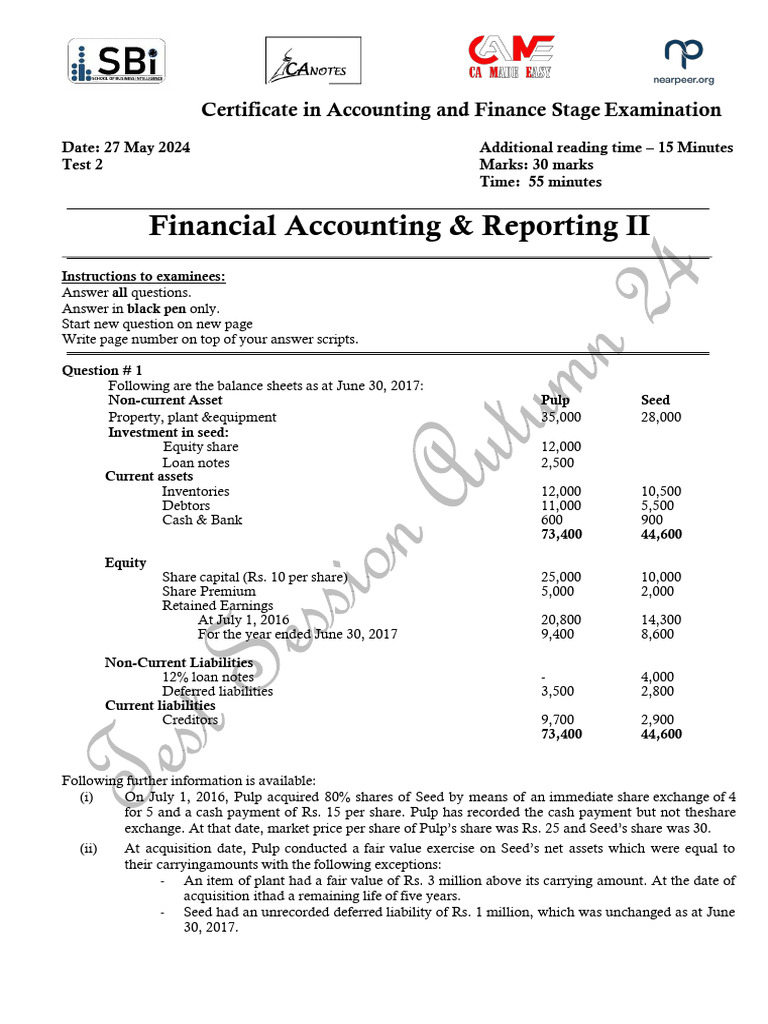 Consolidated SOFP and Assoiciate | PDF | Equity (Finance) | Balance Sheet