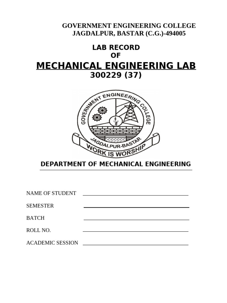 Fundamentals of MECHANICAL ENGG. LAB | PDF | Lever | Weighing Scale