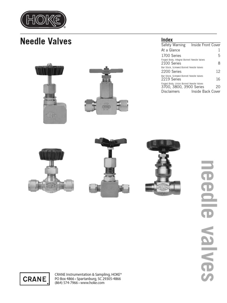 NeedleValves Catalog | PDF | Valve