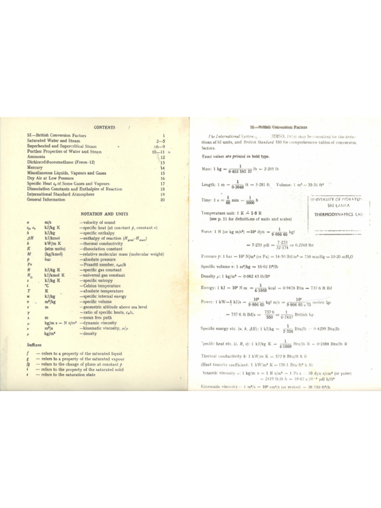 Steam Table PDF | PDF