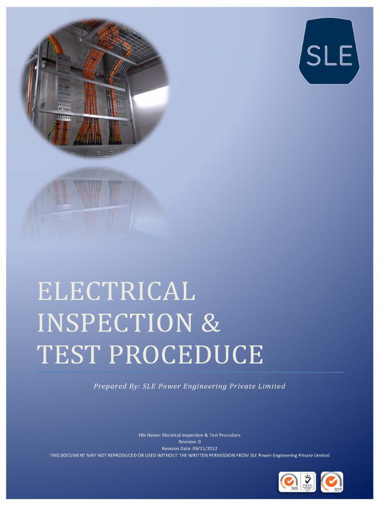 Electrical Inspection & Test Procedures | PDF