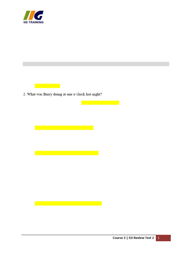 ED Review test 1 | PDF