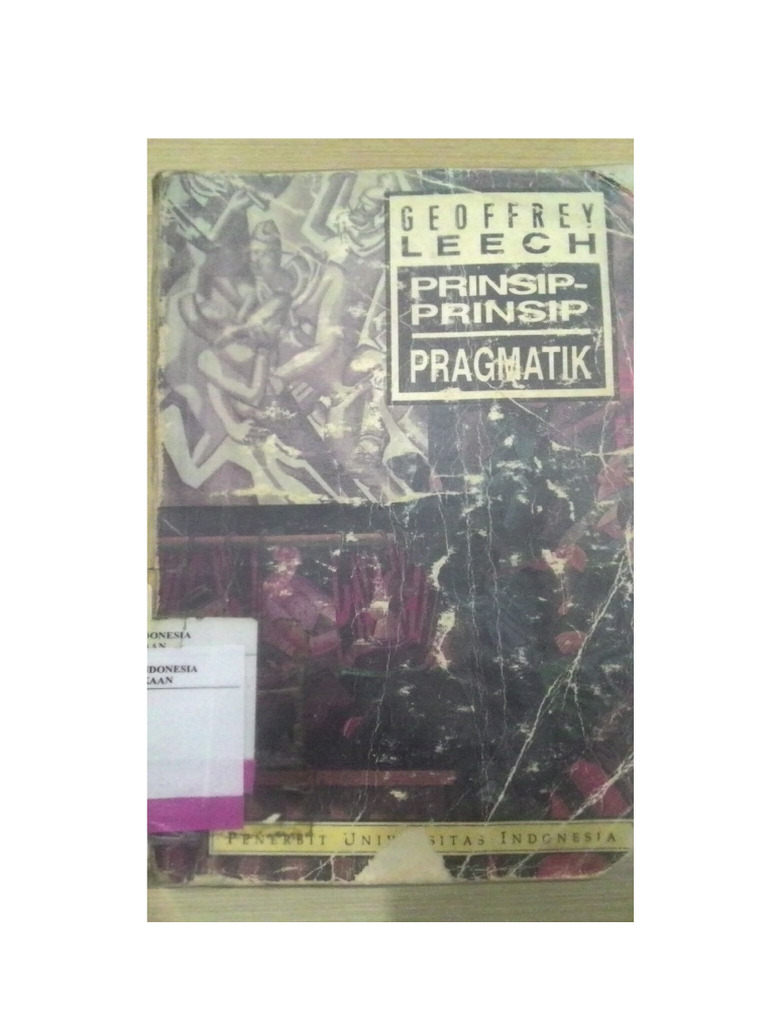 Prinsip-Prinsip Pragmatik Leech Geoffrey | PDF