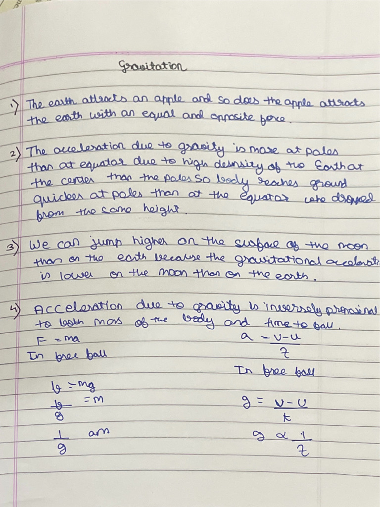 Gravitation Assignment Wk#23 | PDF