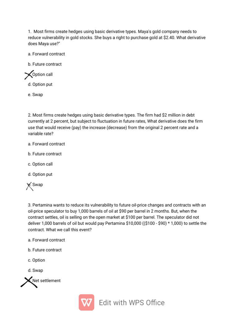 Tsania Rofine K - Kuis AKL II-L | PDF | Derivative (Finance) | Futures Contract