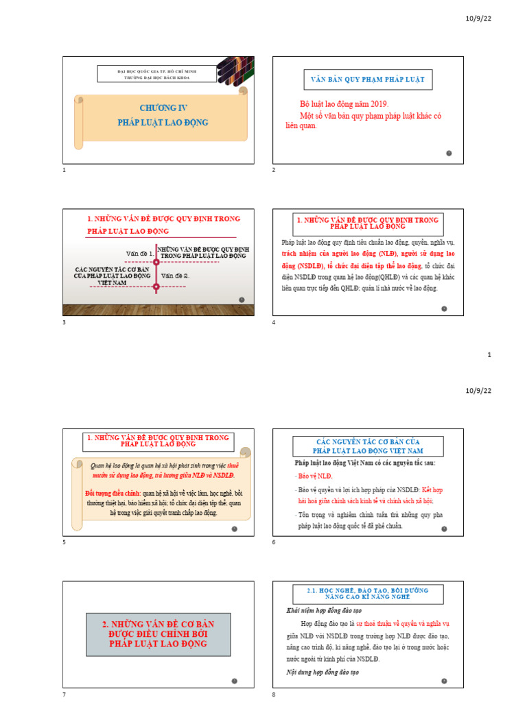 CHƯƠNG IV - PDF - Bkel - PHÁP LUẬT LAO ĐỘNG | PDF