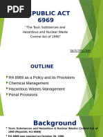 Ra 6969 | PDF | Hazardous Waste | Waste Management