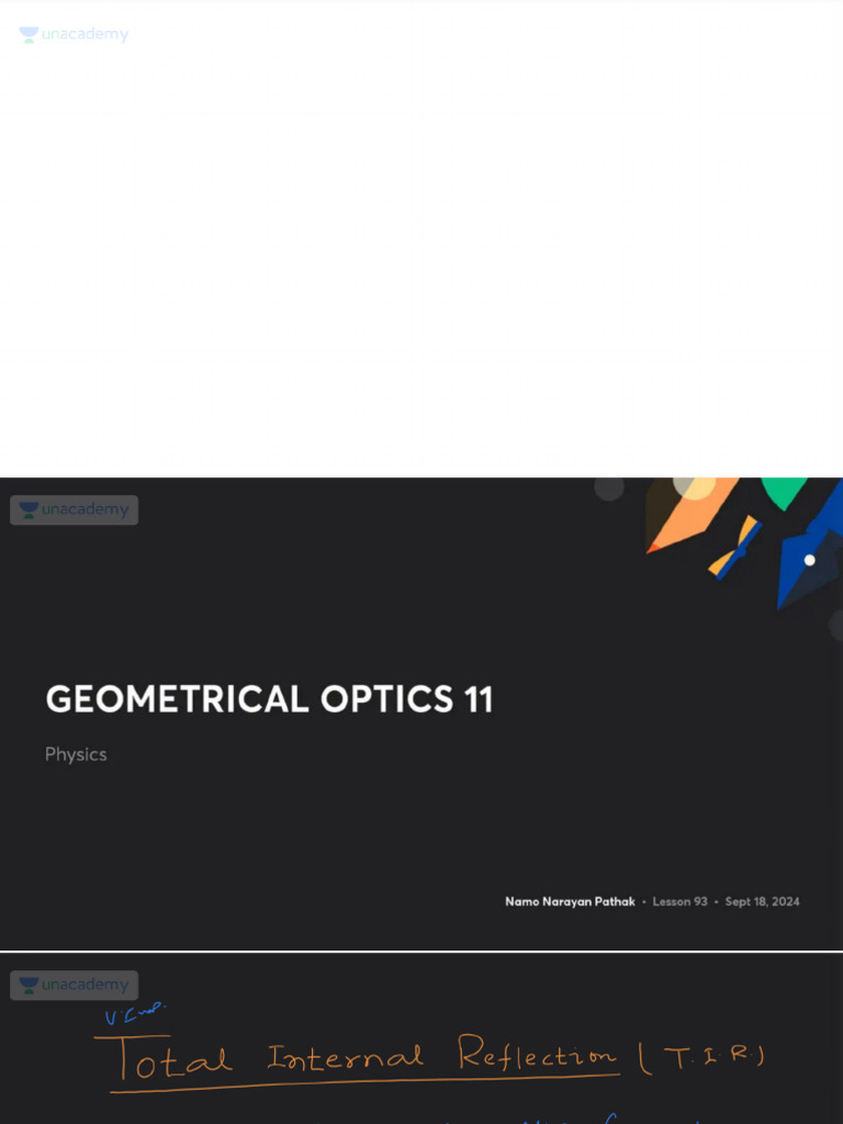 GEOMETRICAL OPTICS 11 With Anno | PDF