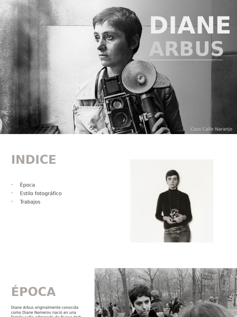 DIANE ARBUS - Cass Calle 1º BAT A | PDF